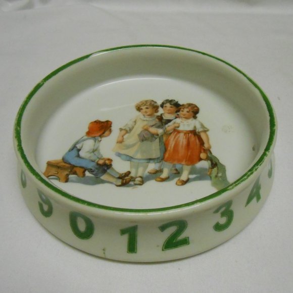 Germany | Dining | Rare Vintage Numbers Bowl Dish Children Inside ...